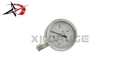 China Radial All Stainless Steel Glycerin-Filled Pressure Gauge, 63 mm Dial, 1/4