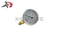 China Radial SS304 Glycerin Filled Pressure Gauge 63mm 0–160 Bar / 0–2300 Psi for sale