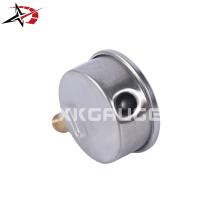 China Radial Mount Liquid Filled Pressure Gauge 1 MPa 14 PSI Stainless Steel Case Brass Connection for sale