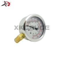 China Glycerin Filled Pressure Gauge 0-16 Bar 230 PSI Stainless Steel Case Brass Connection for sale