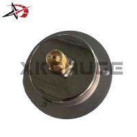 China 600 Bar Liquid Filled Pressure Gauge 60mm Front Flange Back Mount Hydraulic Oil Gauge for sale