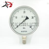 China Radial 304 Stainless Steel Dry Pressure Gauge 150mm Dial 1/4