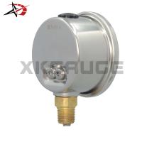 China 40mm Radial Oil Filled Pressure Gauge 0-4 MPa Stainless Steel Case Class 2.5 for sale
