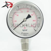China Glycerin Filled Pressure Gauge Stainless Steel 63mm Pressure Gauge 0–25 Bar for sale