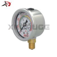 China Dual Scale Pressure Gauge 0-25MPa 0-3500PSI 40mm Stainless Steel Radial Pressure Gauge for sale