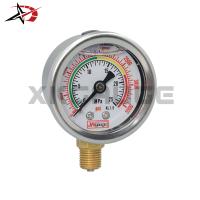 China Dual Scale Pressure Gauge 0-25MPa 0-3500PSI 40mm Stainless Steel Radial Pressure Gauge for sale