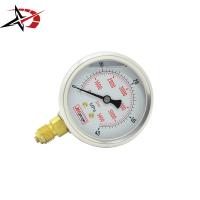 China 0-40MPa 0-5800PSI 63mm Shockproof Pressure Gauge Glycerin Filled Hydraulic Power Unit Monitoring for sale