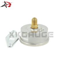China YN60ZV Liquid Filled Pressure Gauge U Clamp Axial 0-400 Bar 5800 PSI for Industrial Panel Hydraulic Systems for sale