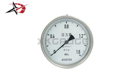China 150mm Dial Glycerin Filled Pressure Gauge 0–16 Bar For General Industrial Machinery for sale