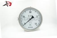 China 150mm Dial Glycerin Filled Pressure Gauge 0–16 Bar For General Industrial Machinery for sale