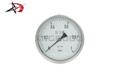 China OEM ODM Stainless Steel Pressure Gauge 0–10 Bar Glycerin Filled Pressure Gauge for sale
