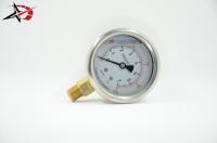 China 60mm Liquid Filled Pressure Gauge 0-100PSI 0-7 kg/cm2 Oil Filled PT 1/4 for Hydraulic Pneumatic Systems for sale