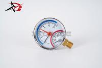 China Radial Thermometer Pressure Gauge 63mm Dial 1/4