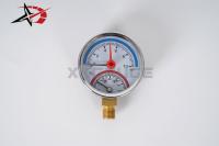 China Radial Thermometer Pressure Gauge 63mm Dial 1/4