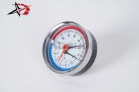 China Axial Combination Temperature And Pressure Gauge 63mm 0–6 Bar OEM Service for sale