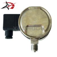 China 9 Bar 316SS Electric Contact Pressure Gauge 100mm Silicone Oil Filled Pressure Gauge 4 Inch for sale