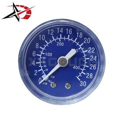 China SS316 Bourdon Tube Pressure Gauge , Axial Pressure Gauge 40mm EN 837-1 With Plastic Case for sale