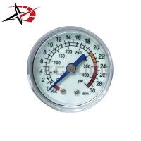 China Axial Direction Mount Hygienic Pressure Gauge 30 ATM Luminous Inflation Syringe Manometer for sale