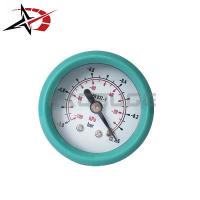 China 40mm Vacuum Pressure Gauge 1 Bar Plastic Case Compact Center Back Mount Pressure Gauge for sale