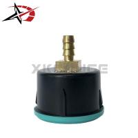 China 40mm Vacuum Pressure Gauge 1 Bar Plastic Case Compact Center Back Mount Pressure Gauge for sale