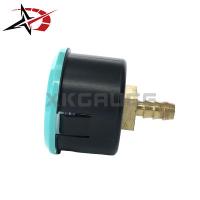 China 40mm Vacuum Pressure Gauge 1 Bar Plastic Case Compact Center Back Mount Pressure Gauge for sale