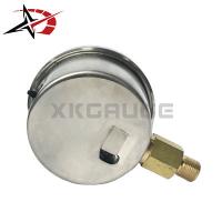 China 60mm Vacuum Pressure Gauge Manometer Anti Vibration Pressure Gauge Glycerin Filled for sale