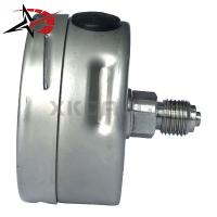 China Stainless Steel Back Mount Pressure Gauge 63mm Glycerin filled for sale