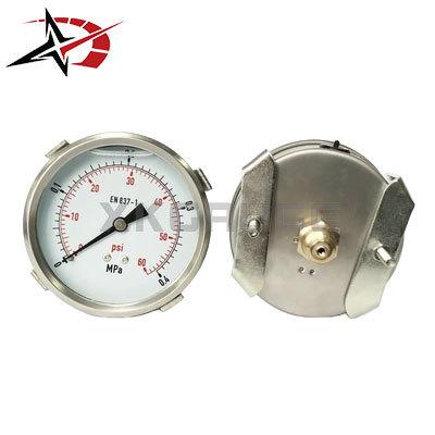 China Stainless Steel 60 Psi Pressure Gauge 3 Inches 3/8 NPT Oil Pressure Gauge Bracket for sale