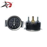 China 63mm Panel Mount Pressure Gauge 0–0.6 Bar U Clamp Dual Scale Pressure Gauge for sale