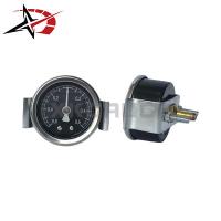 China 63mm Panel Mount Pressure Gauge 0–0.6 Bar U Clamp Dual Scale Pressure Gauge for sale