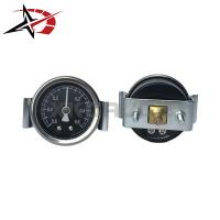 China 63mm Panel Mount Pressure Gauge 0–0.6 Bar U Clamp Dual Scale Pressure Gauge for sale