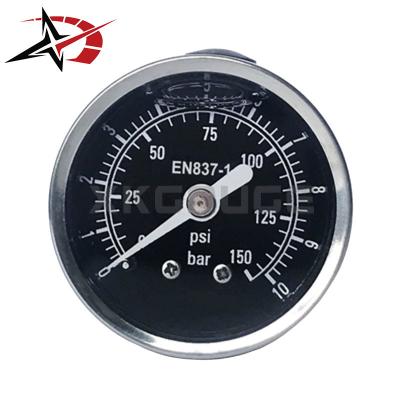 China Manometer 150 Psi 10 Bar All Stainless Steel Pressure Gauge Vibration Pulsation Applications for sale