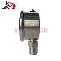 China 5 Bar Dry Pressure Gauge KL1.6 Liquid Filled Oil Pressure Gauge 40mm for sale