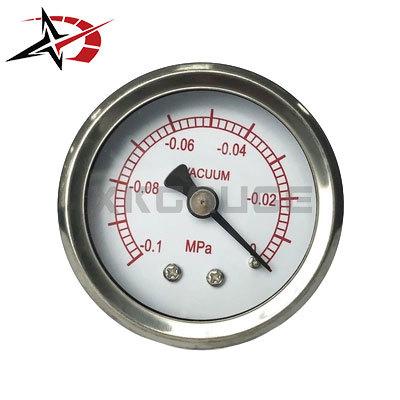 China 60mm All Stainless Steel Axial Vacuum Gauge -0.1MPa Back Mount Manometer for sale