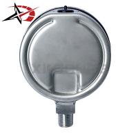 China Hydraulic All Stainless Steel Liquid Filled Hydraulic Pressure Gauge Heavy Duty for High Pressure Monitoring for sale