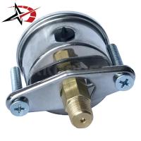 China 40mm Stainless Steel Liquid Filled Pressure Gauge U Clamp 0-160 PSI Axial Mount for Compact Hydraulic Measurement for sale