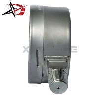 China All Stainless Steel Water Pressure Gauge Glycerin Manometer 100mm for sale