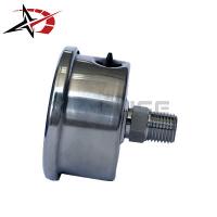 China Shockproof 60mm Liquid Filled Pressure Gauge Axial Back Mount 0-1MPa 0-10 Bar for Industrial Monitoring for sale