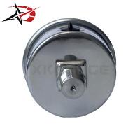 China Shockproof 60mm Liquid Filled Pressure Gauge Axial Back Mount 0-1MPa 0-10 Bar for Industrial Monitoring for sale