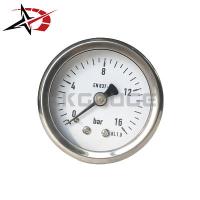 China Back Connection Oil Filled Pressure Gauge 0-16 Bar Vibration Resistant for Hydraulic System Measurement Equipment for sale