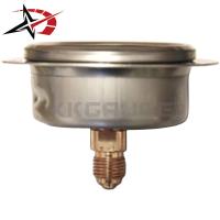 China Front Flange Pressure Gauge 0–230 PSI Hydraulic Liquid Filled Pressure Gauge for sale