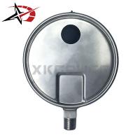 China All Stainless Steel 150 Psi Pressure Gauge 10 Bar CL 1.0 Silicone Oil Filled Manometer for sale