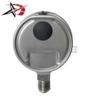 China 100mm Silicone Oil Filled Pressure Gauge 15000 PSI 600MPa Ultra High Pressure for Oil Gas Industrial Systems for sale