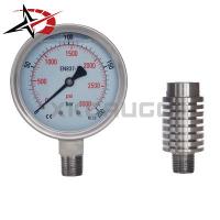 China 3000 Psi 200 Bar All Stainless Steel Pressure Gauge KL 1.0 Bottom Connection for sale
