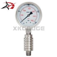 China 3000 Psi 200 Bar All Stainless Steel Pressure Gauge KL 1.0 Bottom Connection for sale