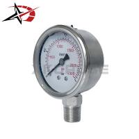 China 2300 Psi 160 Bar 50mm Stainless Steel Pressure Gauge Manometer For Corrosive Media for sale