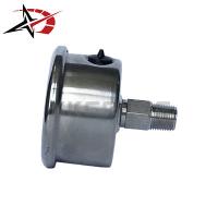 China 304 Ss Pressure Gauge 40mm 15 Psi Glycerine Filled Manometer 1/4 NPT for sale