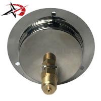 China 100mm Axial Flange Utility Pressure Gauge 0–0.6MPa Dry Bourdon Tube Manometer for sale
