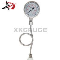 China 100mm Hydraulic Pressure Gauge 3000 Psi KL 1.0 Bottom Mount Pressure Gauge for sale