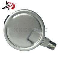 China 63mm All Stainless Steel Pressure Gauge Lower Mount SS316 Material Bayonet Ring for sale